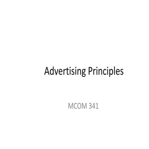 Mcom 341-1 Intro to Advertising | PPTX | Advertising Industry | Industries