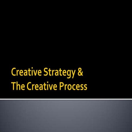 Mcom 341-17 Creative Process | PPT