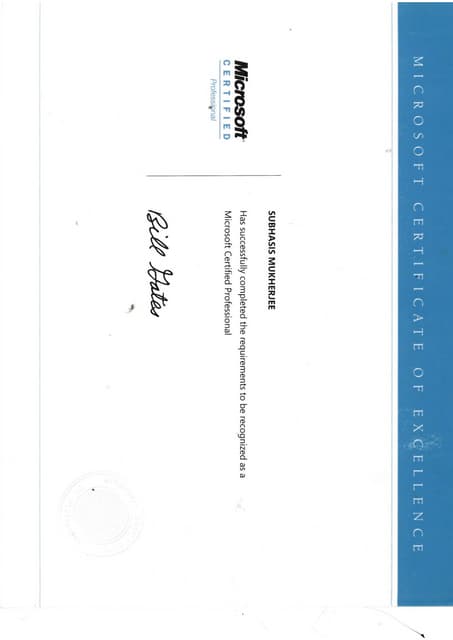 Mcp Certificate Pdf