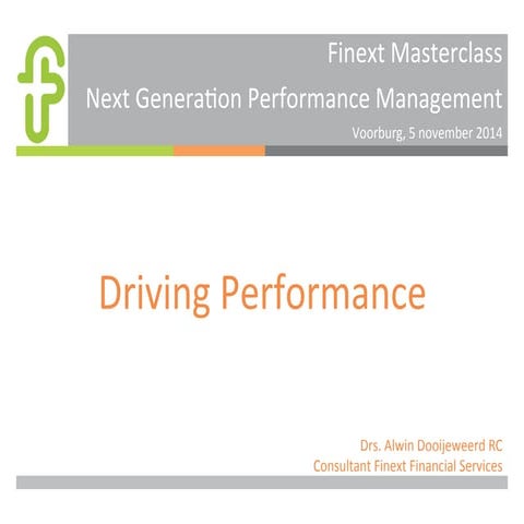 Driving Performance: the next generation performance management | PDF ...