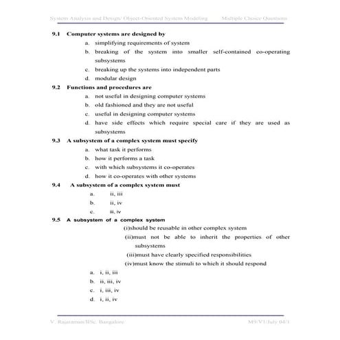 Mcq m9 | PDF | Programming Languages | Computing