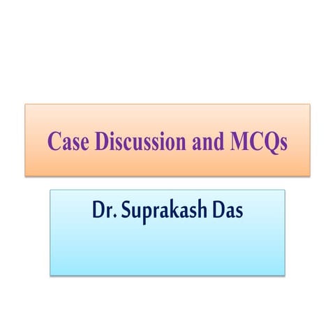 Medical Microbiology Case discussions | PPTX