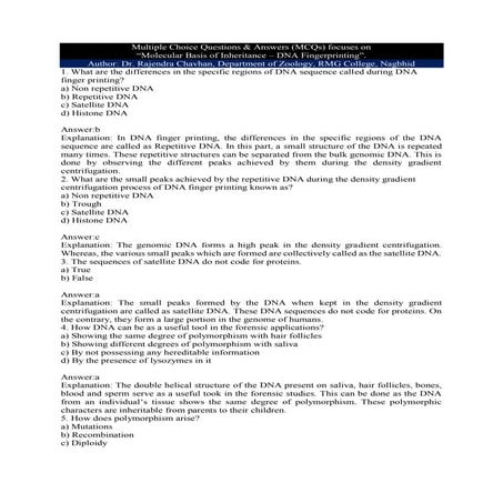 MCQs on DNA Fingerprinting.pdf