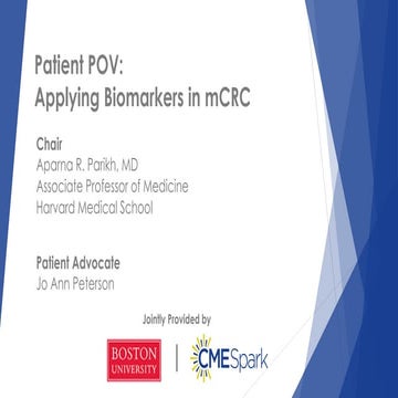 Metastatic Colorectal Cancer (mCRC) Slides | PDF