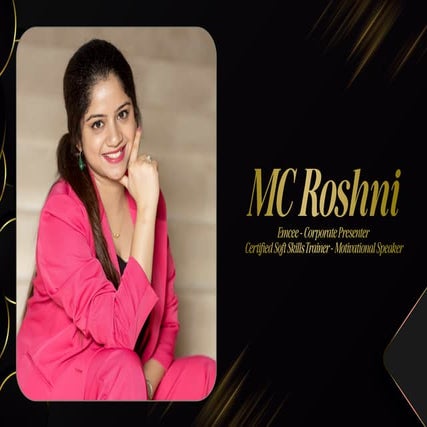 Transform Your Event with Roshni Muskan – The Ultimate Corporate MC | PDF