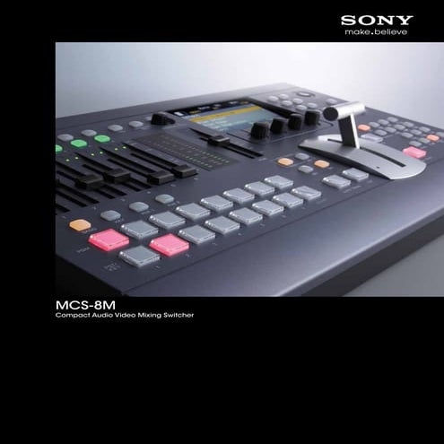 Sony MCS-8M Videomixer Brochure | PDF