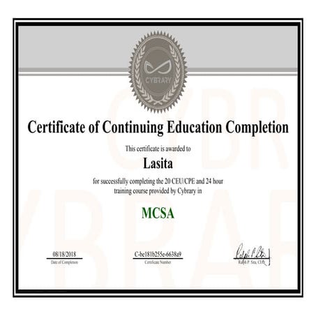 MCSA Certified | PPT