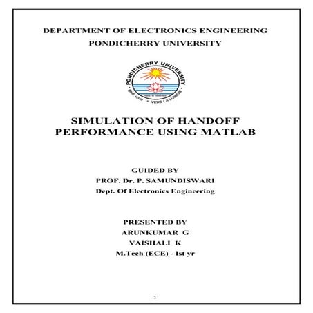 Simulation Of Handoff Performance Using Matlab Pdf Computer Networking Computing 2714