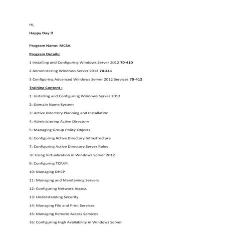 Mcsa training task 11 guruprasanth.s | PPTX