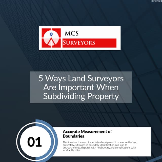 5 Ways Land Surveyors Are Important When Subdividing Property | PDF