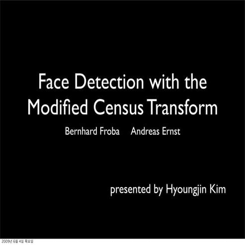 Modified Census Transform | PDF