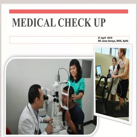 MEDICAL CHECK UP, MENGAPA HARUS? | PDF