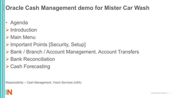 Oracle Cash Management | PPT