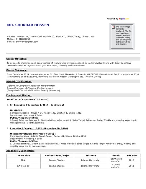 Farhan Javed CV | DOCX
