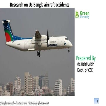 Research on Us-Bangla aircraft accidents. | PPT