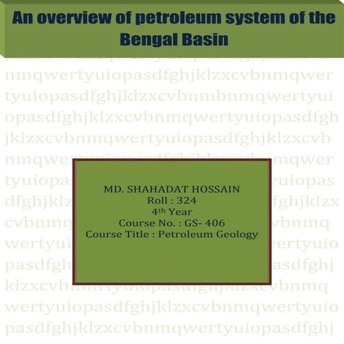A description on the petroleum system of Bangladesh | PDF