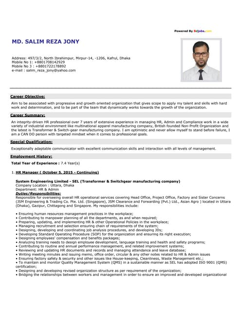 Firoz Alom CV(Officer) | PDF