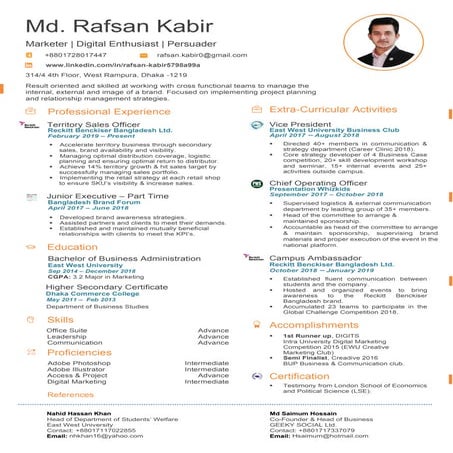 Md. Rafsan Kabir_resume | PDF