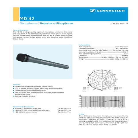 Sennheiser MD-42 | PDF