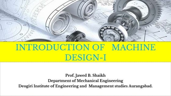 machine design Introduction unit-1 | PPT
