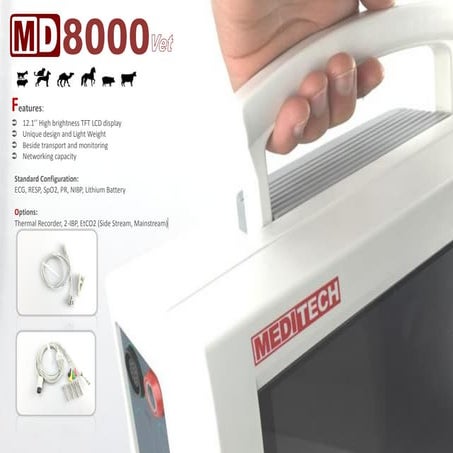 Md8000 patient Monitor for vet | PDF