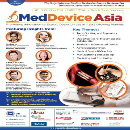 Medical Device Asia Conference, 28-31 Oct 2014, Singapore | PDF ...