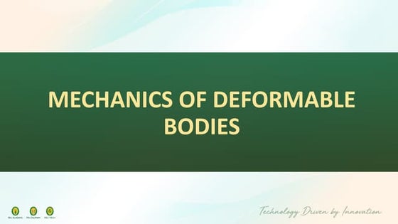 Mechanics of solids 1 lecture-1 | PDF