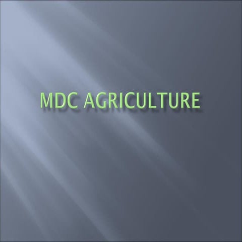 MDC Agriculture | PPT