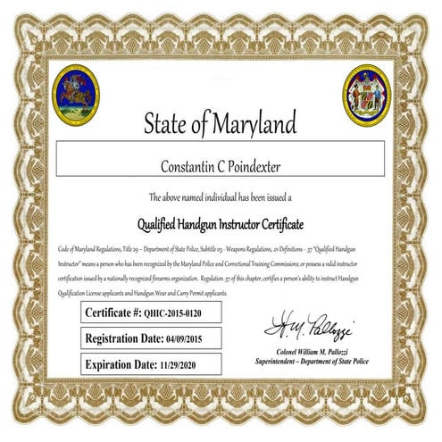 Md ccw instructor | PDF