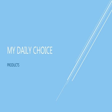 My Daily Choice PowerPoint Presentation | PPTX