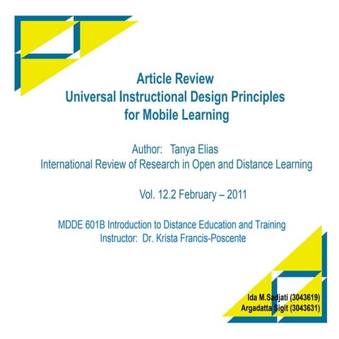 Article analysis homework | PPTX