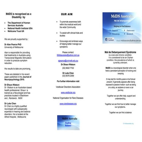 MdDs Australia brochure 2015 | PDF
