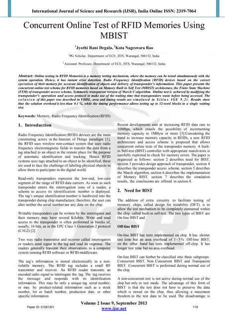 Design of Anti-collision Technique for RFID UHF Tag using Verilog | PDF
