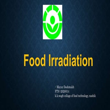 Food Irradiation Logo Policy And Legal Advice Centre (PLAC III)
