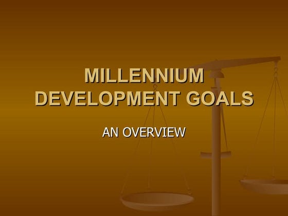8 Millennium Development Goals (MDG) | PPTX | Debated Sensitive Social ...
