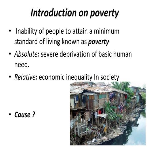 introduction on poverty (community optometry) | PPTX