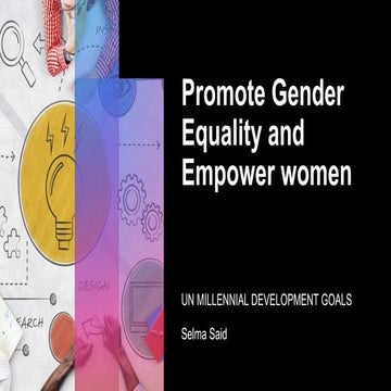 Promote gender equality and empower women | PPTX