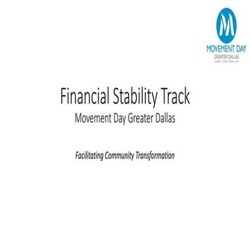 Movement Day Dallas Financial Stability Track PPT | PPT
