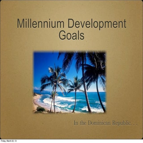 Millenium Development Goals | PPT