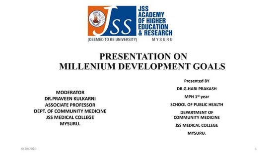 8 Millennium Development Goals (MDG) | PPTX | Debated Sensitive Social ...