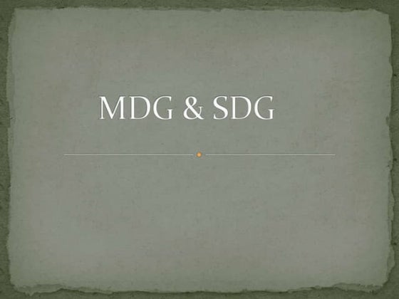 8 Millennium Development Goals (MDG) | PPTX | Debated Sensitive Social ...