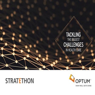 Optum Stratethon - United Healh Group - UHG | PDF
