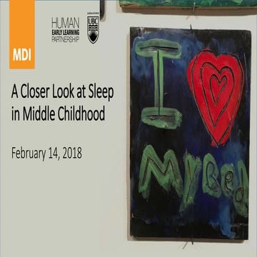 Importance of sleep for children's development | PPTX