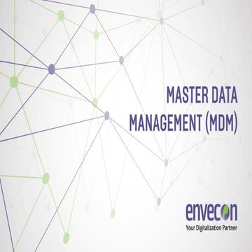 What is Master Data Management (MDM)? | PPT
