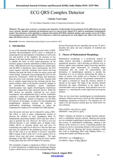Electrocardiogram Denoised Signal By Discrete Wavelet Transform And