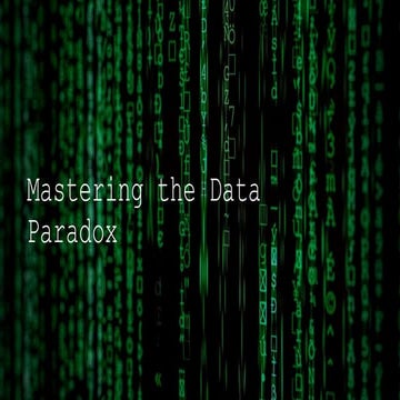 ANIn Pune July 2024 | Mastering the Data Paradox by Ashish Agrawal | PPT