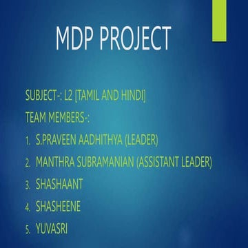MDP PROJECT hindi and tamil.pptx
