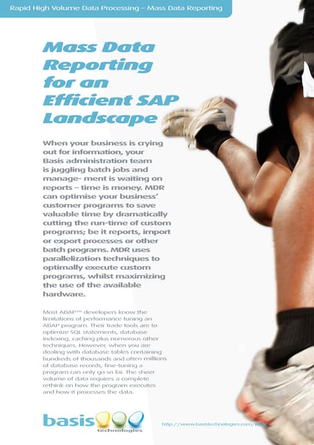 Mass Data Reporting (MDR) | PPT