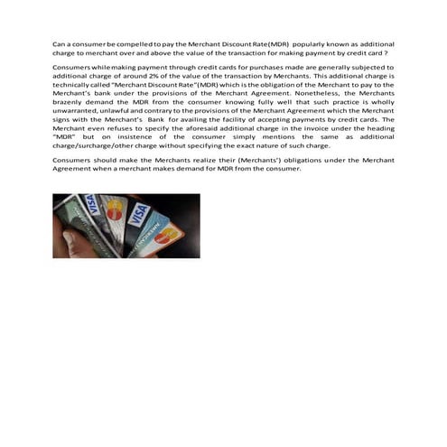 Merchant Discount Rate | PDF