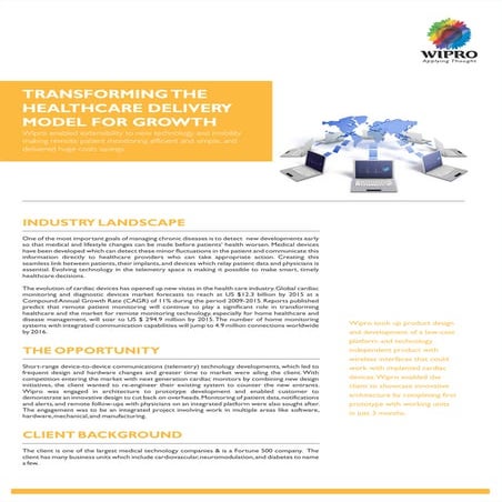 Medical Device remote patient monitoring | PDF | Healthcare Industry ...